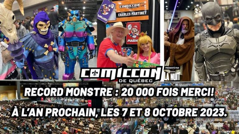 Compte-rendu: Comiccon de Québec 2022