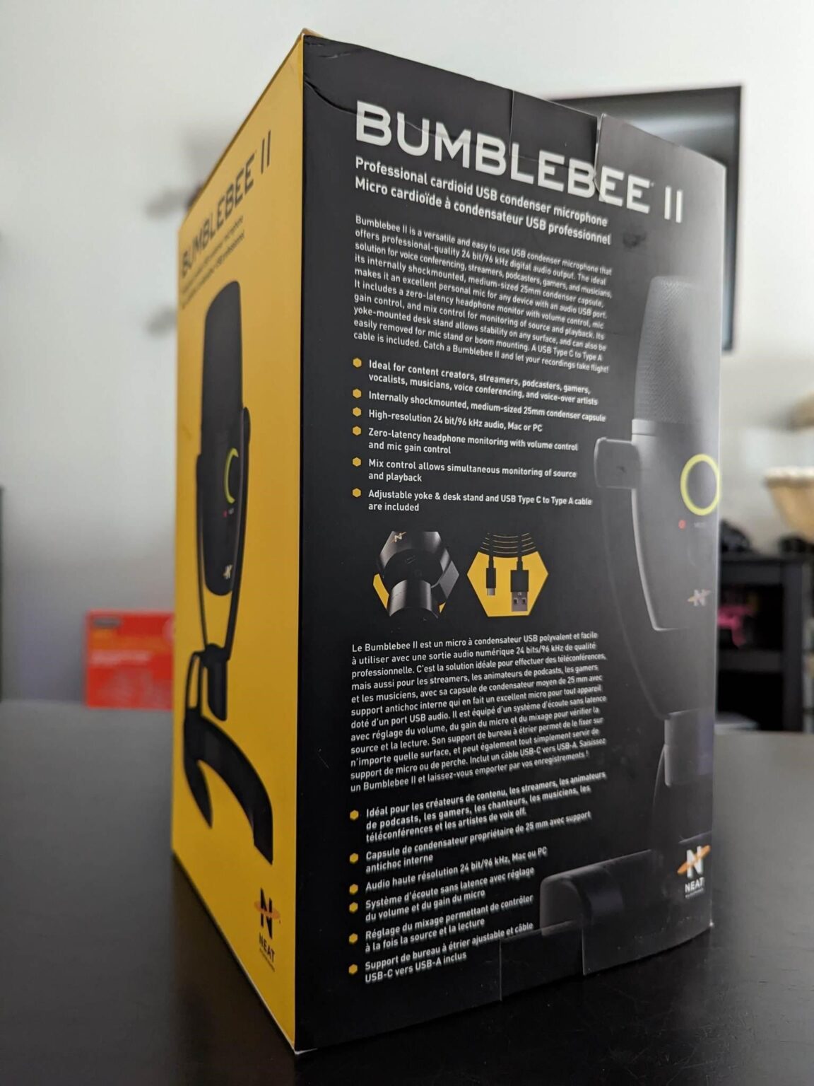 Critique: Microphone à condensateur Bumblebee II de NEAT